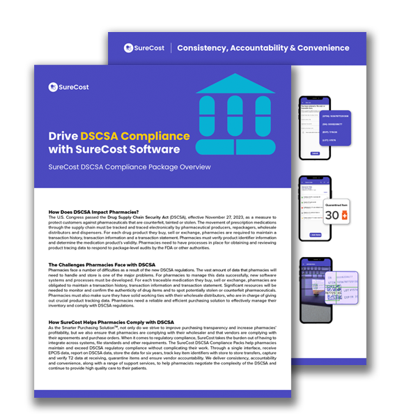 DSCSA Compliance Software for Pharmacies | SureCost